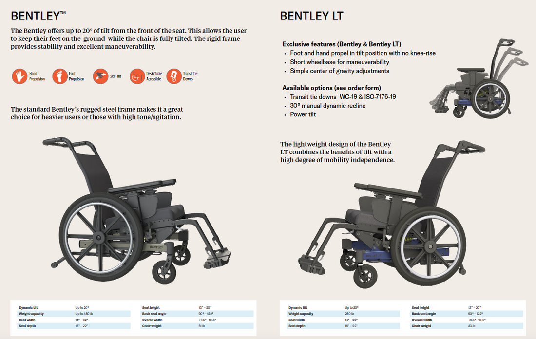 PDG Bentley & Bentley LT – Wheelchairs & More